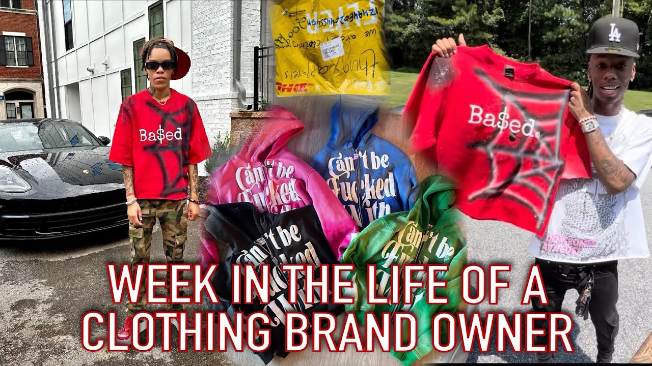 WEEK IN THE LIFE OF A CLOTHING BRAND OWNER! - YouTube