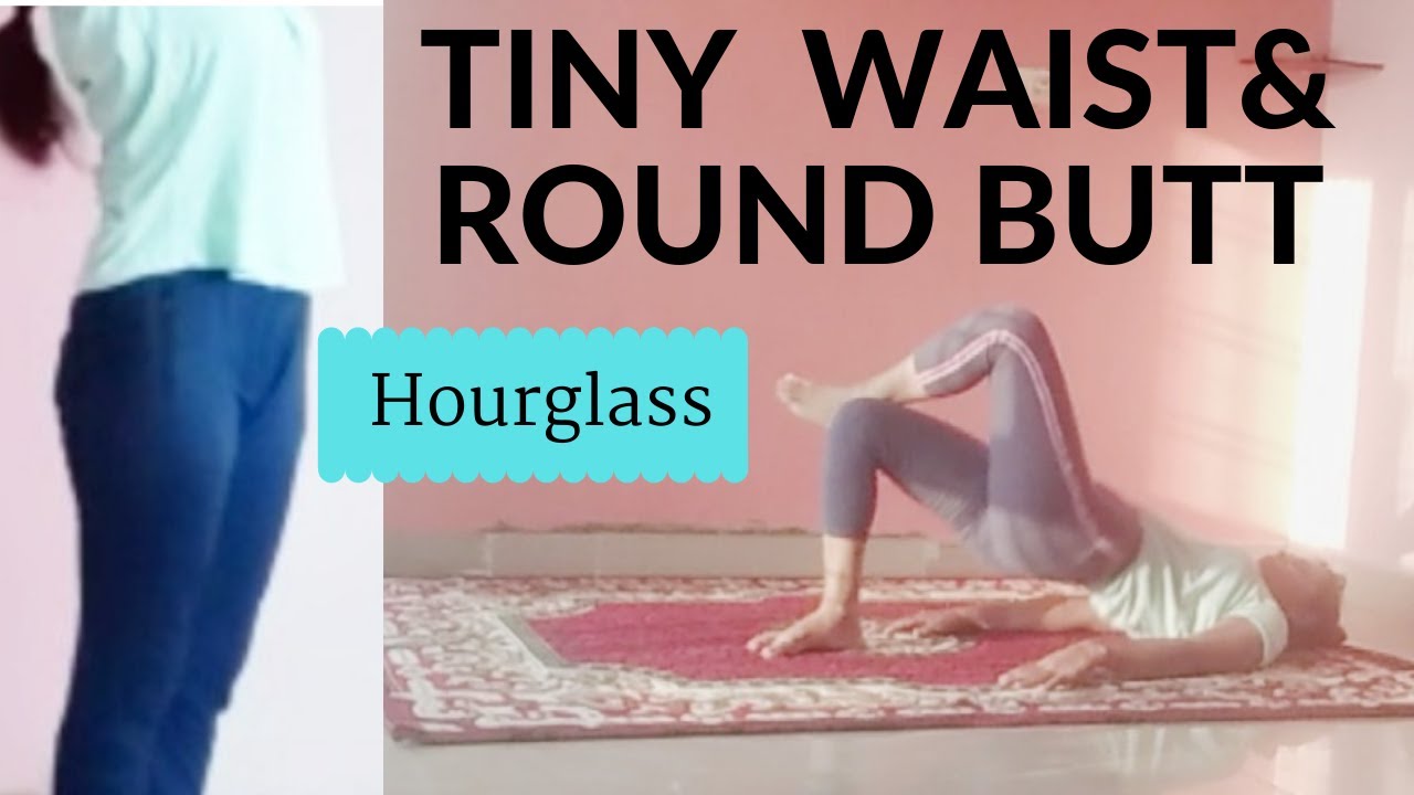 Tiny Waist And Round Butt Workout At Home Hourglass Challenge🍑 Fitness
