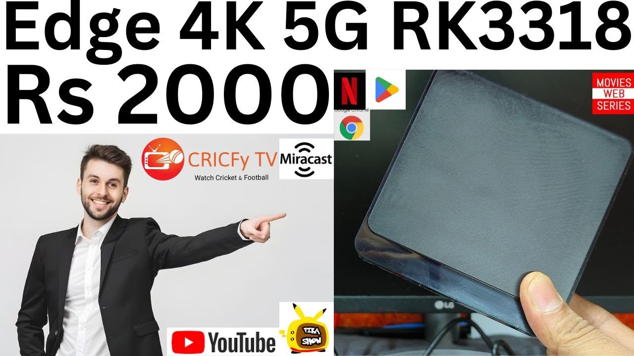 Edge 4K 5G Android 11 TV Box With Live TV Channels Movies Web Series ...
