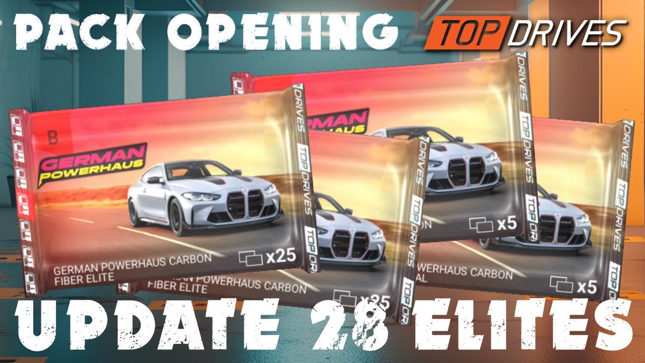 Top Drives Pack Opening - Update 28 'German Powerhaus' Elites & Carbon ...