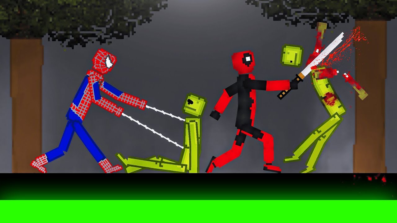 Spider-Man and Deadpool vs Melon Playground on Acid Sea in People ...