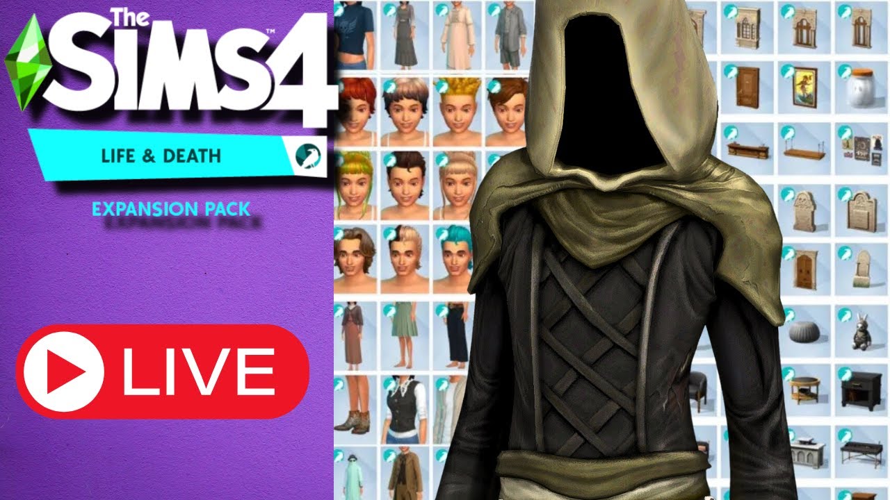 SIMS 4 LIFE AND DEATH| EXPLORING EVERYTHING THE NEW PACK HAS TO OFFER ...