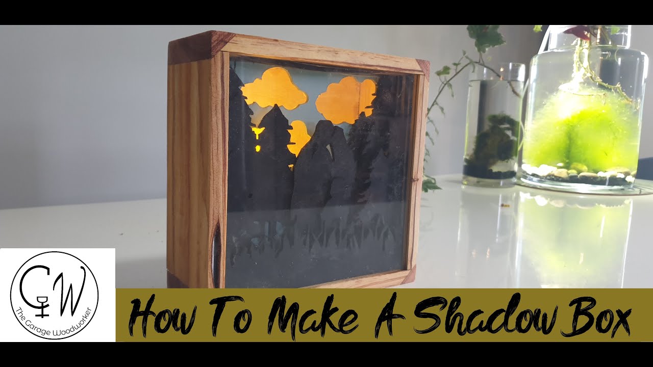 How To Make A Shadow box - YouTube