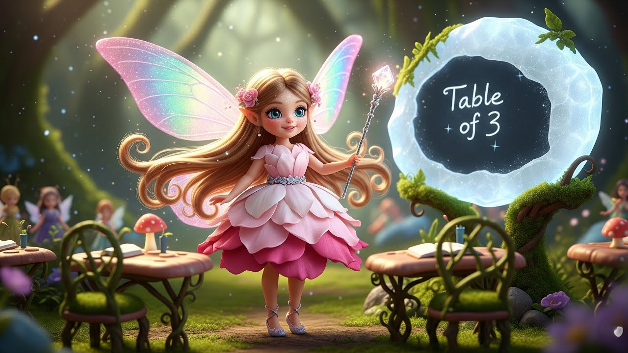 Learn the 3 Times Table with Faye the Fairy! | Magical Nursery Rhyme ...
