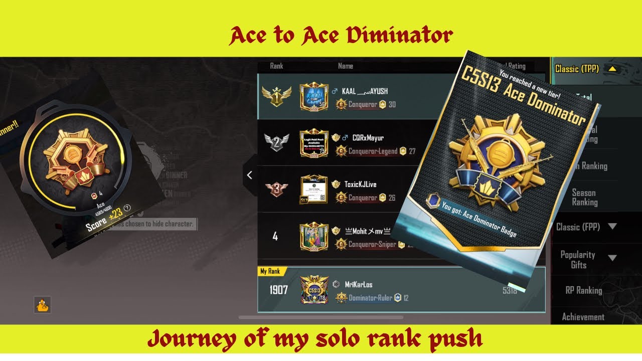 Journey of my Solo Rank Push - YouTube