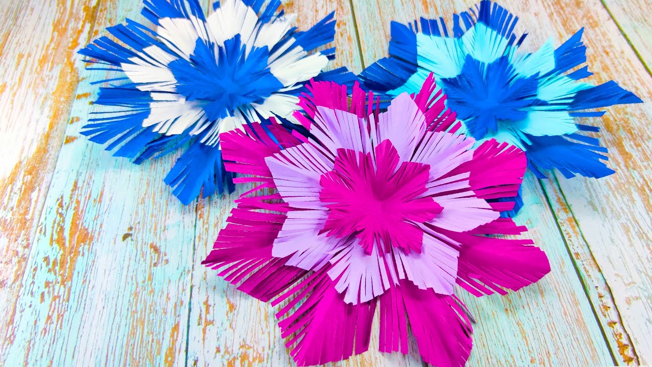 How to make a snowflake out of paper | Christmas DIY - YouTube