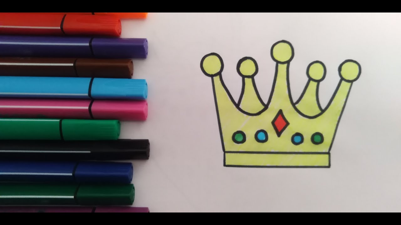 КАК НАРИСОВАТЬ КОРОНА/HOW TO DRAW CROWN/TOJ RASM CHIZISH/ТААЖЫ СУРОТ ...
