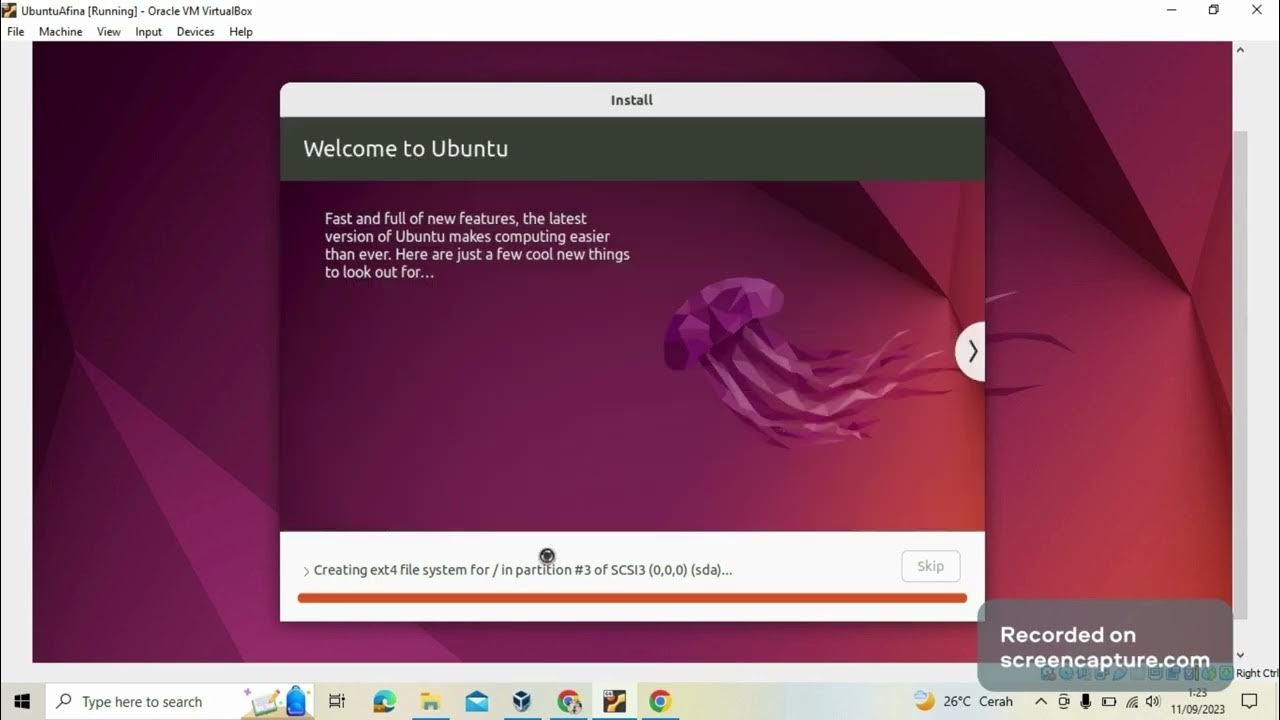 Tutorial Install Linux Ubuntu 22.04 dalam Virtualbox (Windows 10) - YouTube