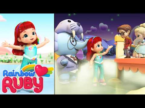 Magical Figure Skater Saves Frozen Fish Show! | Rainbow Ruby - WildBrain | Full Episodes for Kids