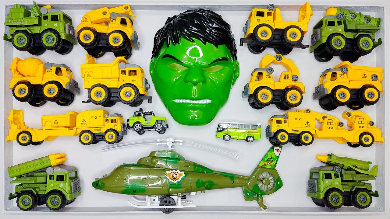 MOBIL MOBILAN, TRUCK, HELIKOPTER, BIS, MOBIL JEEP, HULK - YouTube