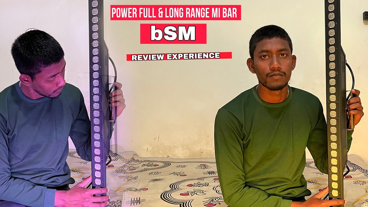 Dj Bar Light Long Range + Powerfull Light Ke Sath | Bsm Mi Bar Light ...