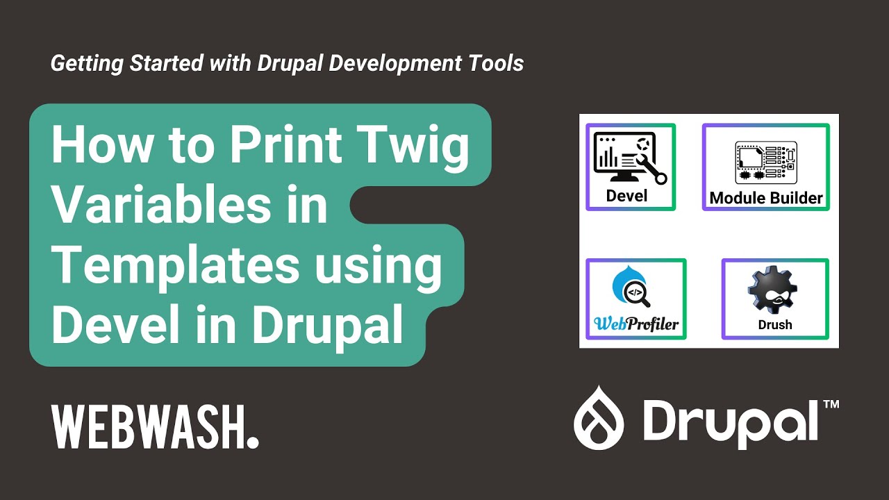 Drupal Development Tools 23 Print Twig Variables In Templates Using Devel In Drupal Youtube