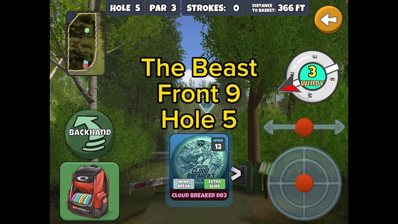 The Beast, Front 9, Hole 5 : Disc Golf Valley - YouTube