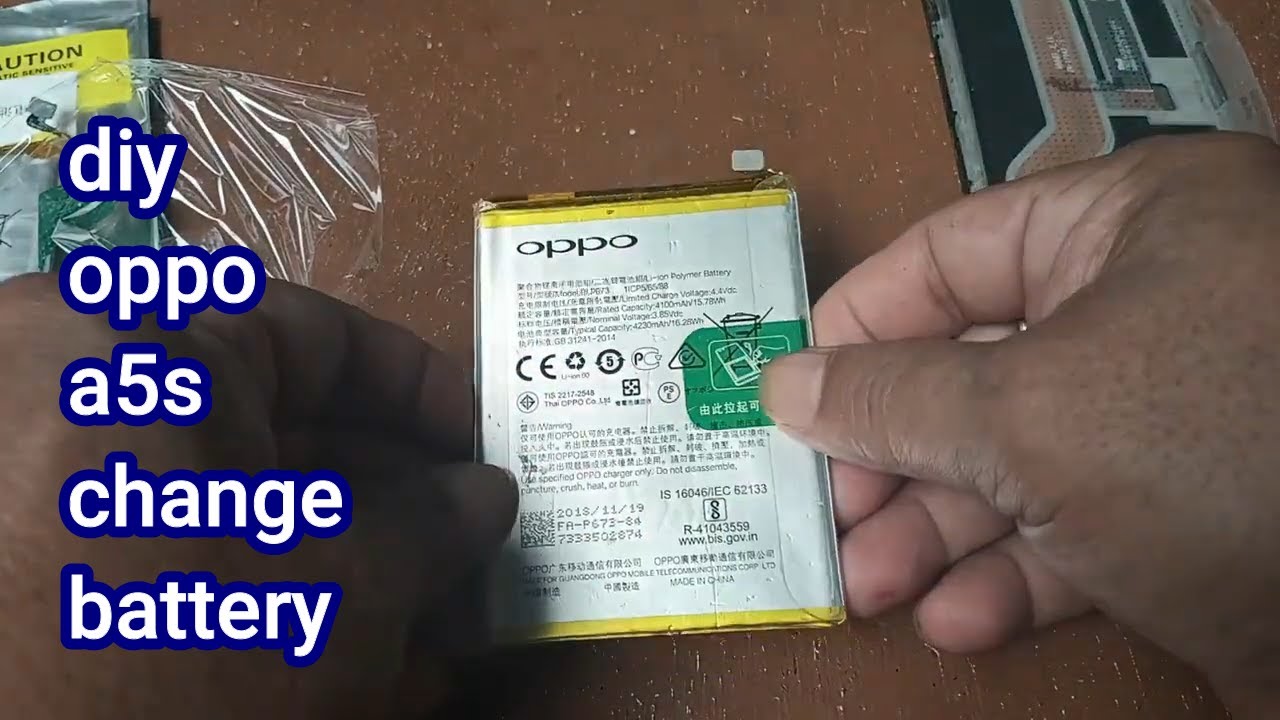 DIY, Oppo A5s Battery Replacement Guide - YouTube