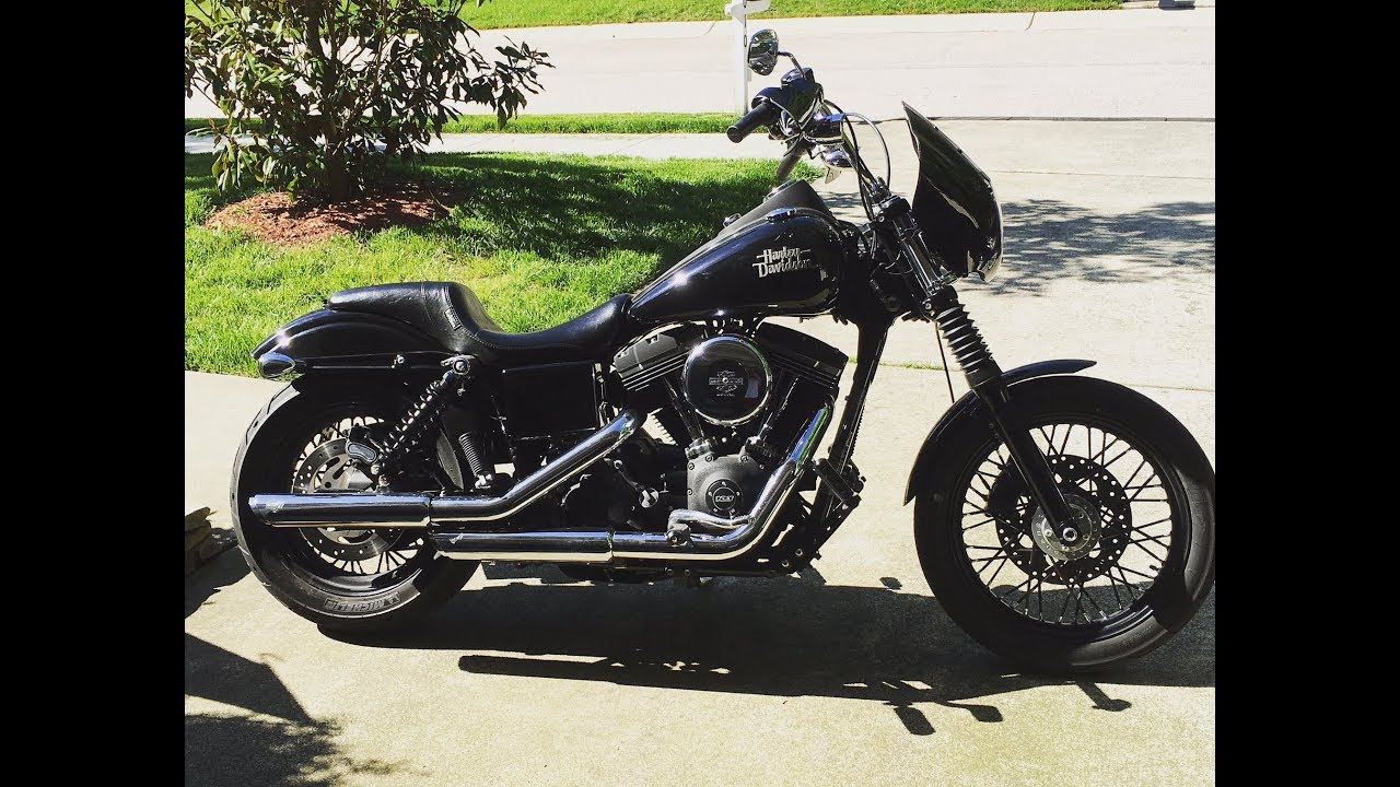 Harley Davidson Dyna Vance and Hines Exhaust Sound with Cycle Rama 575 ...