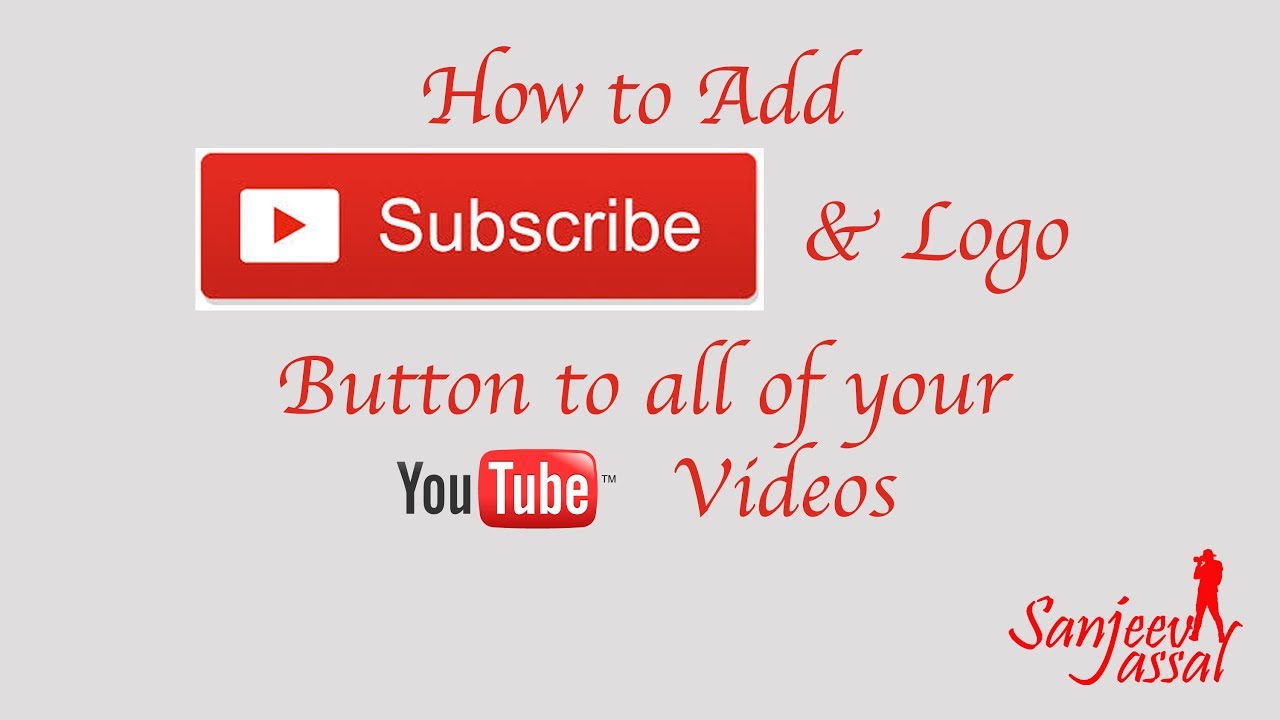 How to add signature to all videos on youtube channel 2017 - YouTube