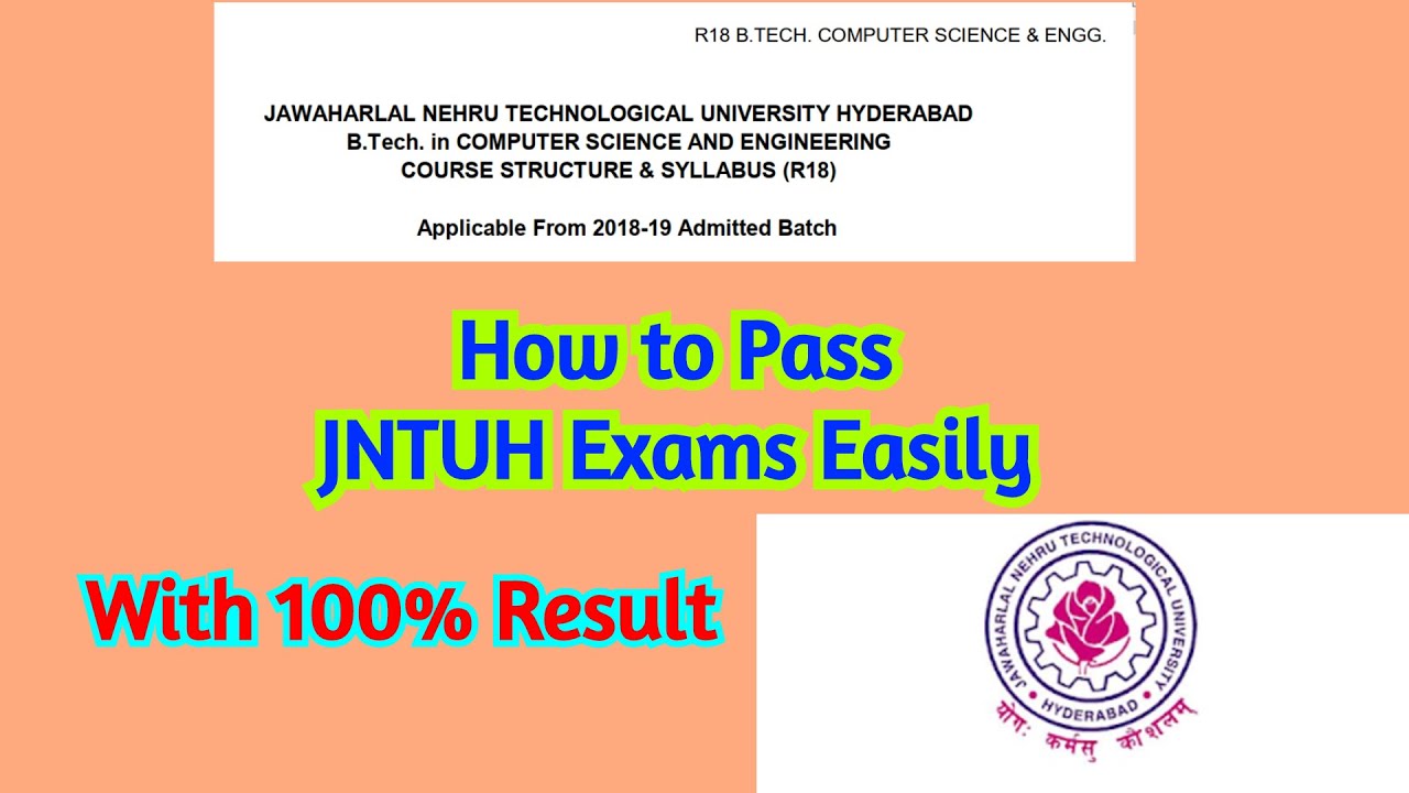 How to Pass JNTUH exams Easily in 2020 | B Tech | Supply Exams and ...