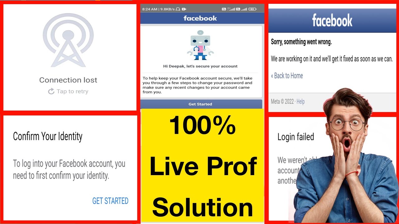 How To Unlock Facebook Account 2022 | How To Fix Connection Lost In ...