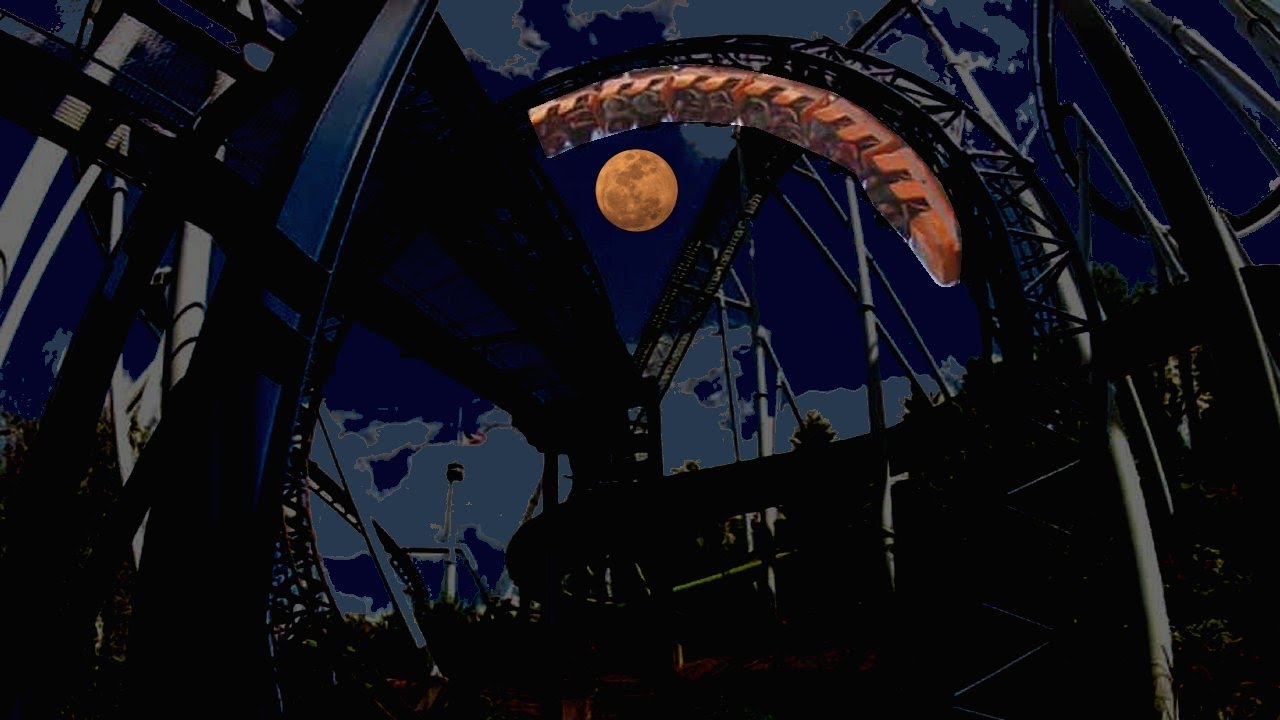 Hersheypark SooperDooperLooper POV HD "AT NIGHT" Roller Coaster Front ...