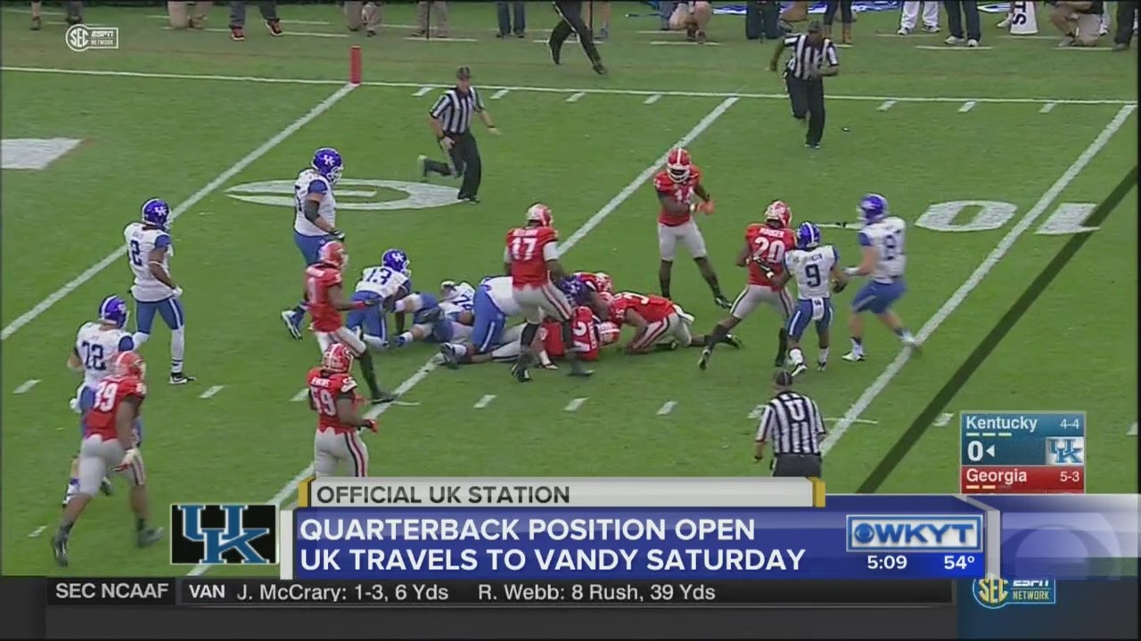 QB position open as UK travels to Vandy - YouTube