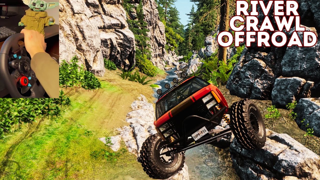Realistic river rock offroad ride in beamng drive - YouTube