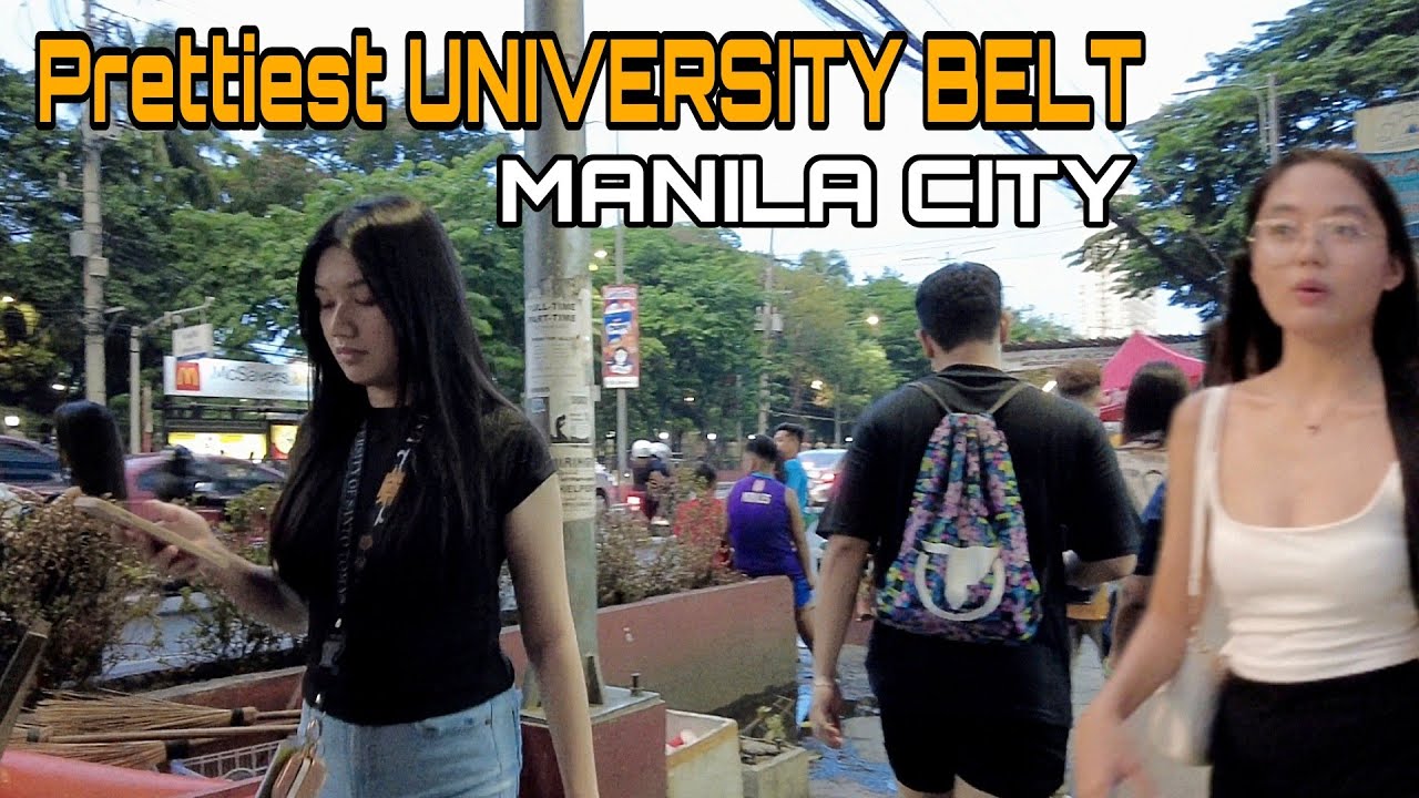 [4K]PRETTIEST in MANILA/Walk at UNIVERSITY BELT in España Manila ...