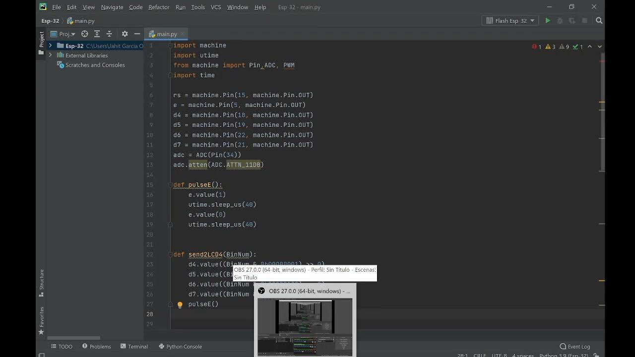 LCD 16x2 en ESP32 con micropython - YouTube