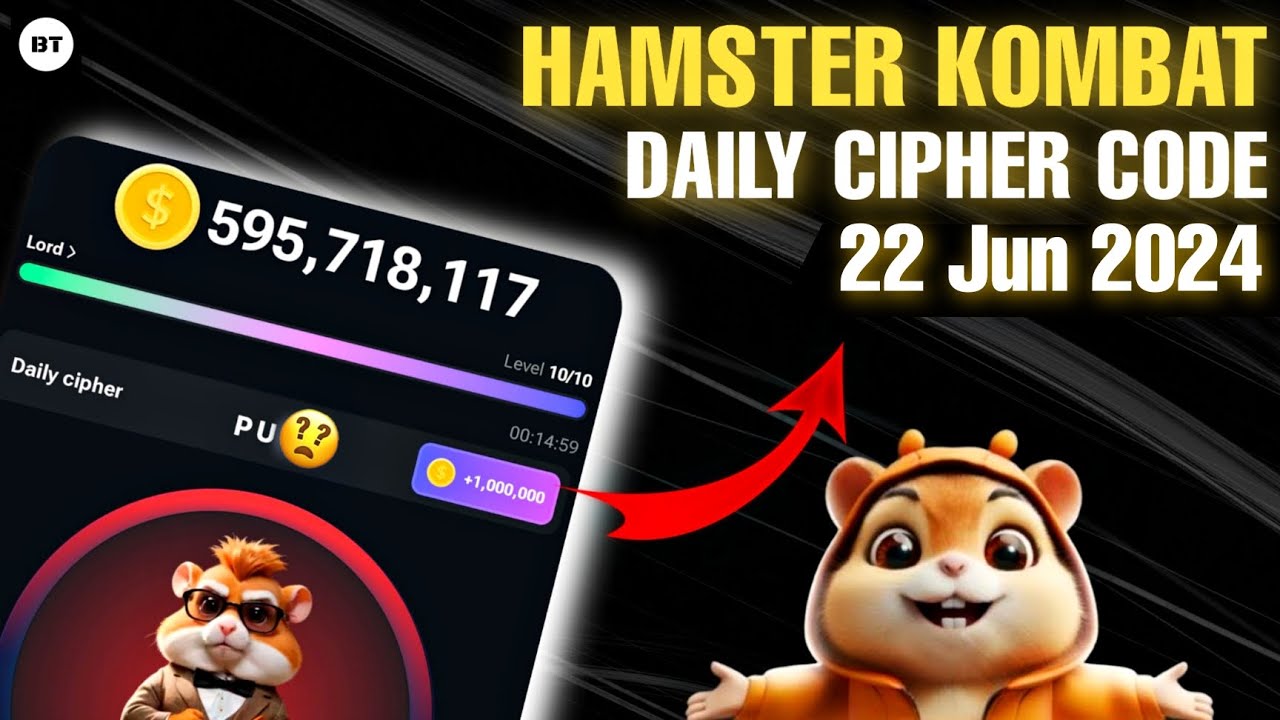 Here Is Hamster Kombat Daily Cipher Code! Grab It 1,00,000 Free Coins ...