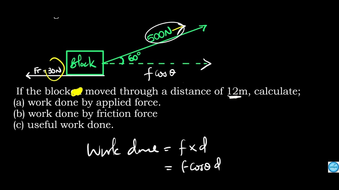 Form 4 physics - Work & Energy practice question - YouTube