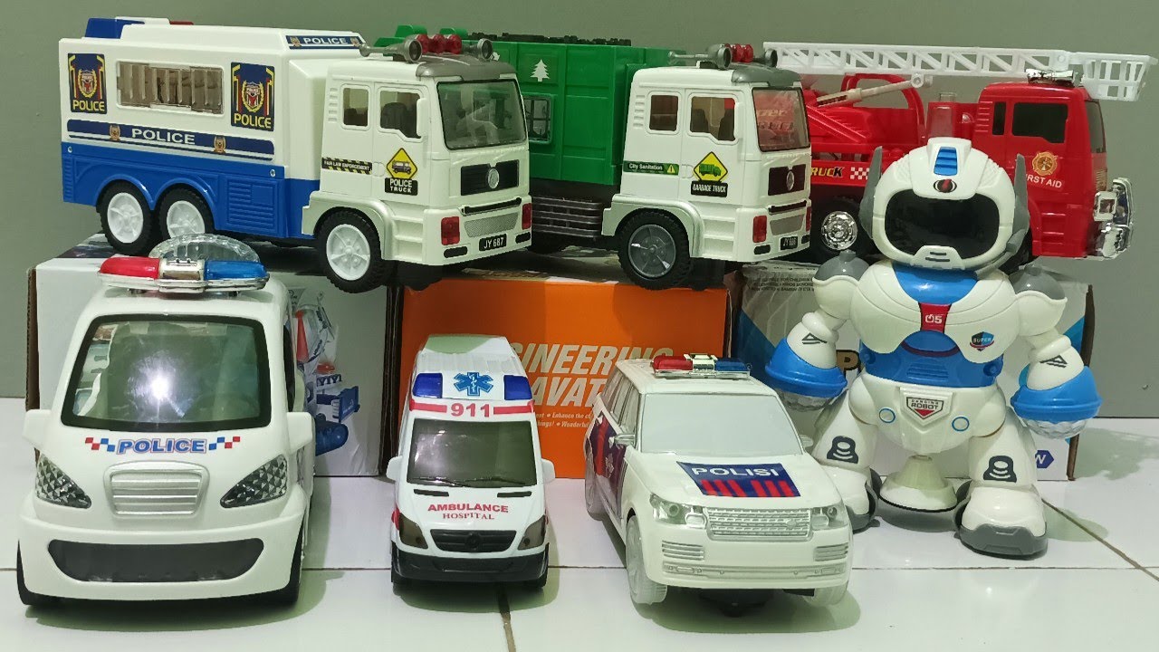 Mobil Mobilan Polisi, Police Car Toys, Truck Pemadam, Truck Police ...