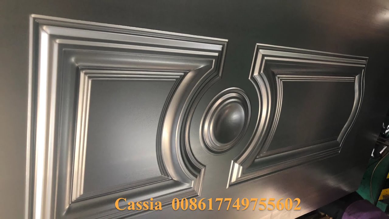 galvanized steel door panel, India steel door skin - YouTube