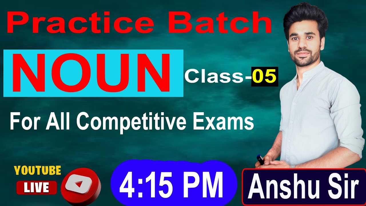 Noun Practice Batch|English With Anshu Sir|Class-5 - YouTube