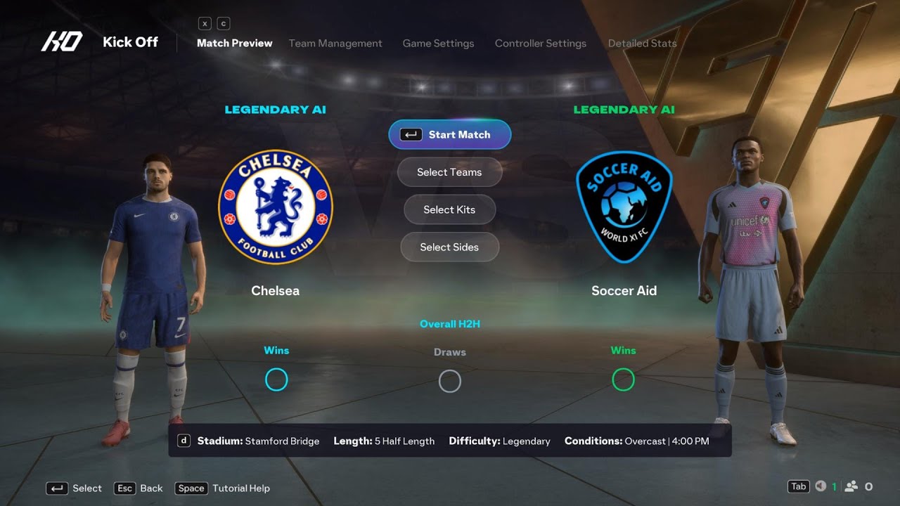 Chelsea vs Soccer AID | EA FC 26 | Gameplay Simulation - YouTube