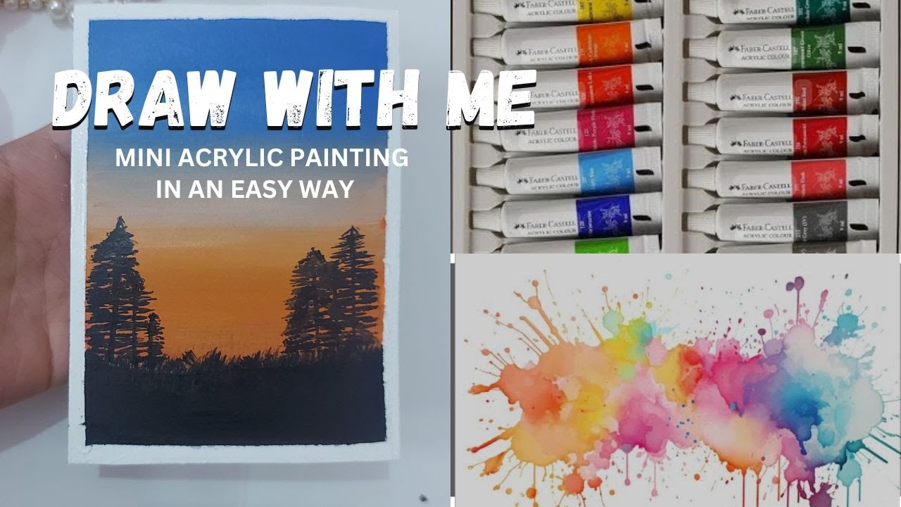 Easy Mini Painting Ideas (Acrylic) PT1 #video #trending #trendingvideo ...