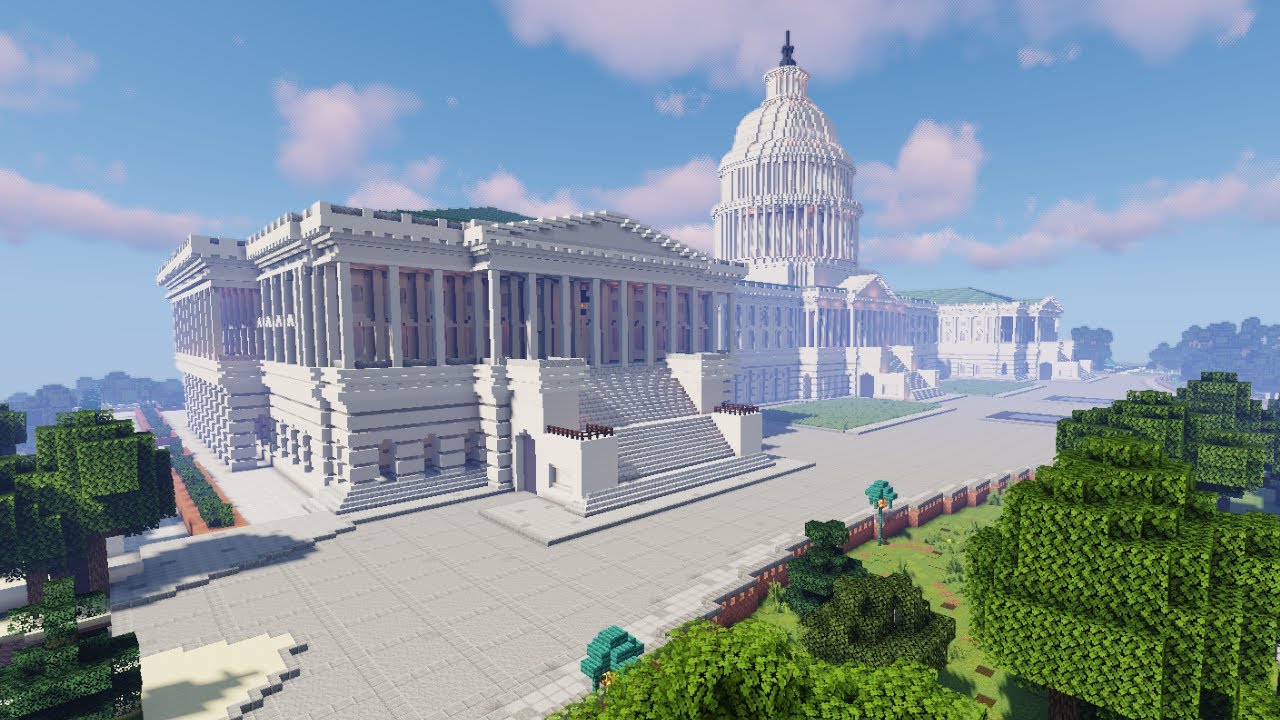 United States Capital Building in Wahshington DC in Minecraft - YouTube