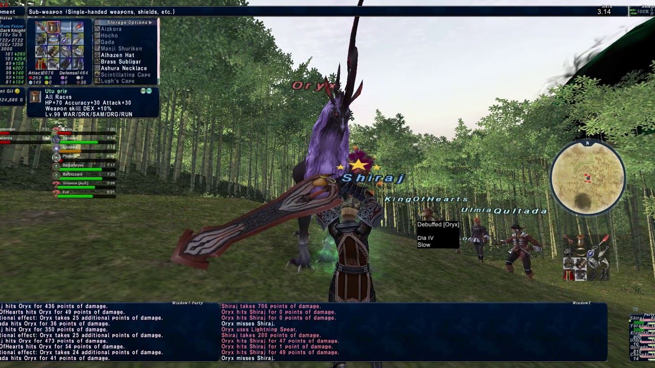 FFXI Rune Solo Oryx - YouTube