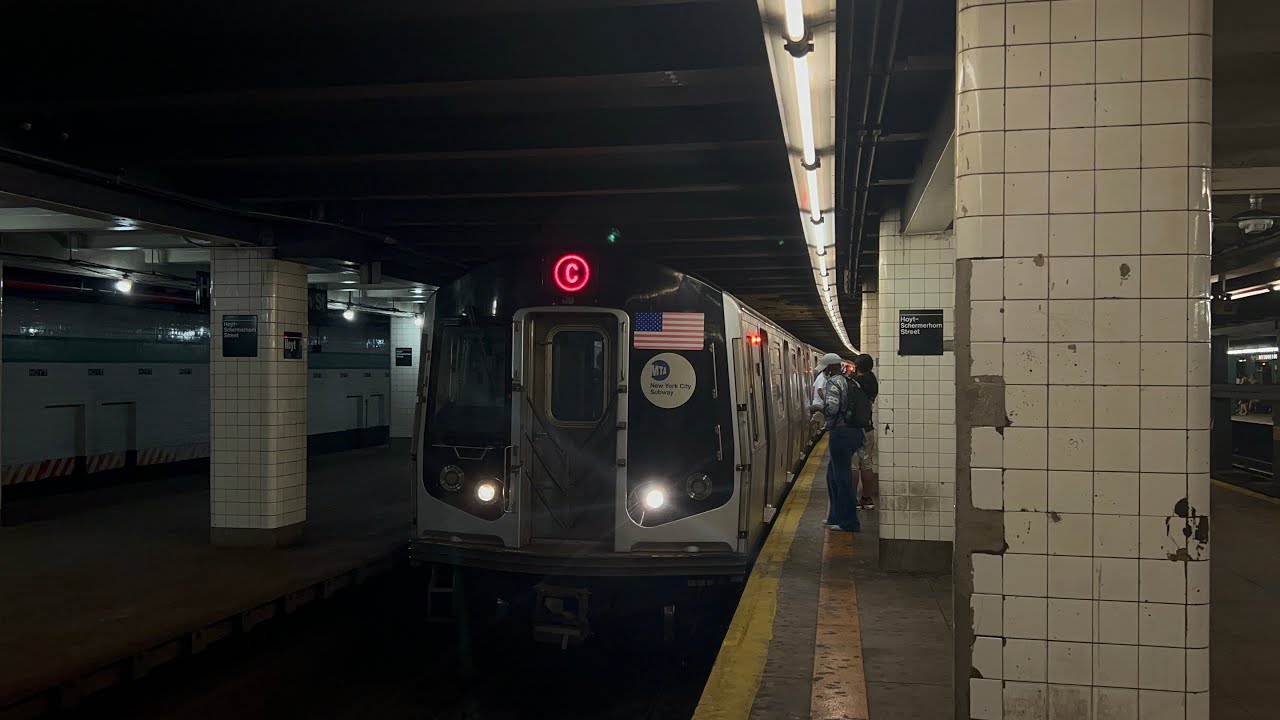 (RARE) MTA NYCT: R160A-1 (C) Train at York St & Hoyt-Schermerhorn Sts ...