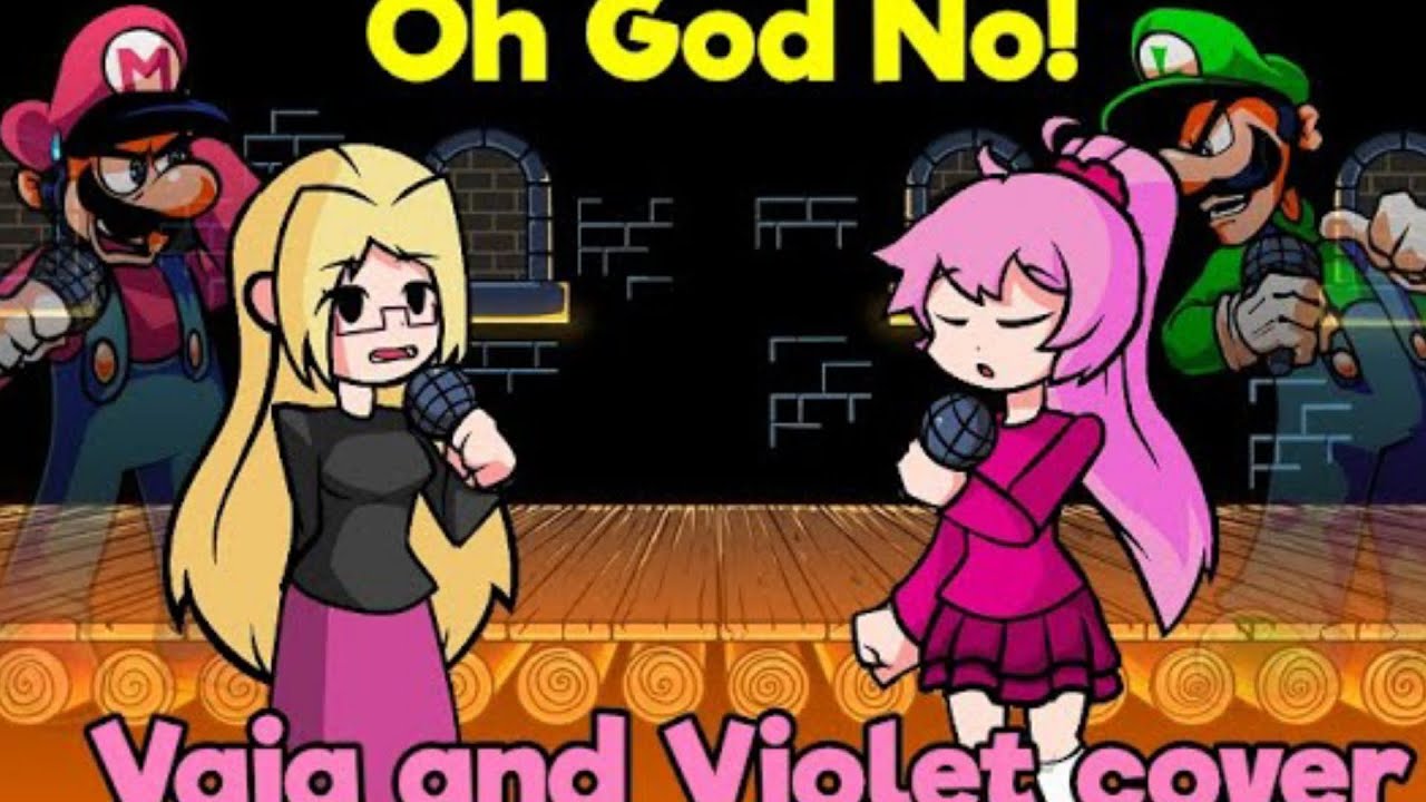 Oh God No! Vaia and Violet cover Friday night funkin Doki Doki Takeover ...