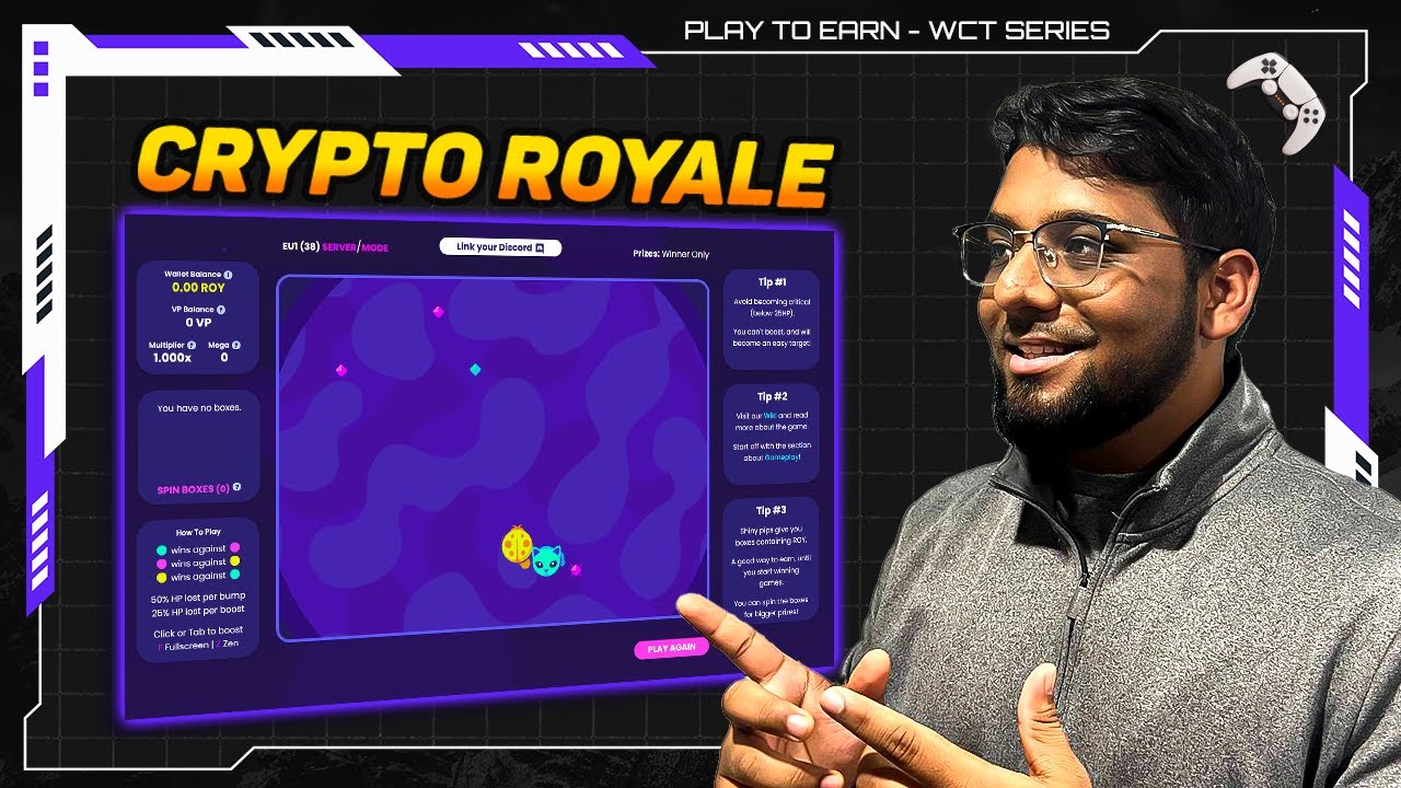 Play to Earn Cash With Crypto Royale - Crypto Battle Royale Game! - YouTube