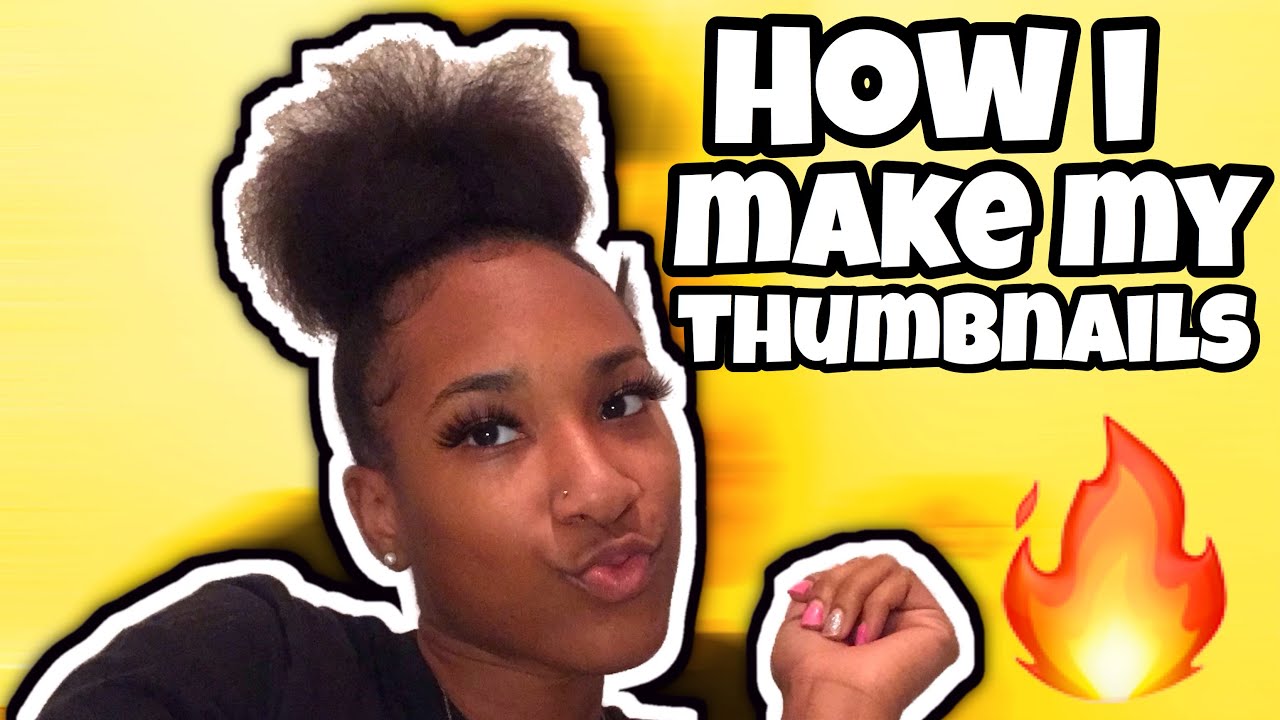 HOW TO MAKE GREAT THUMBNAILS ON IPHONE - YouTube