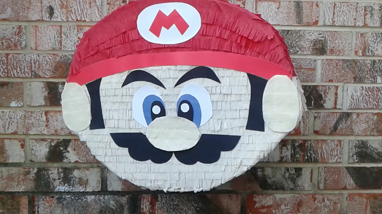 Mario bros pinata party - YouTube