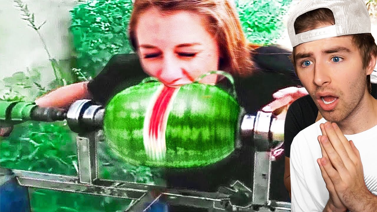 She Ate This Watermelon In ONE SECOND.. (Fast Eaters) - YouTube