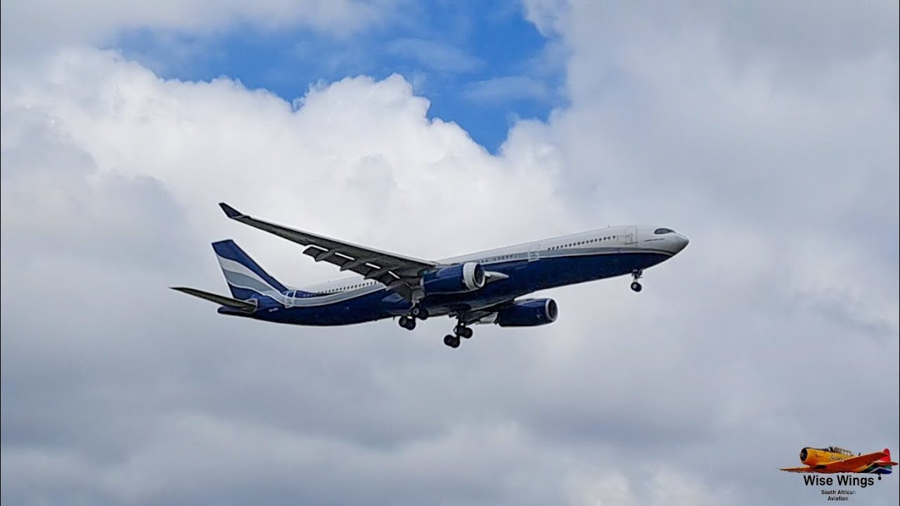 HiFly Malta Airbus A330-300 landing at O.R. Tambo International Airport ...