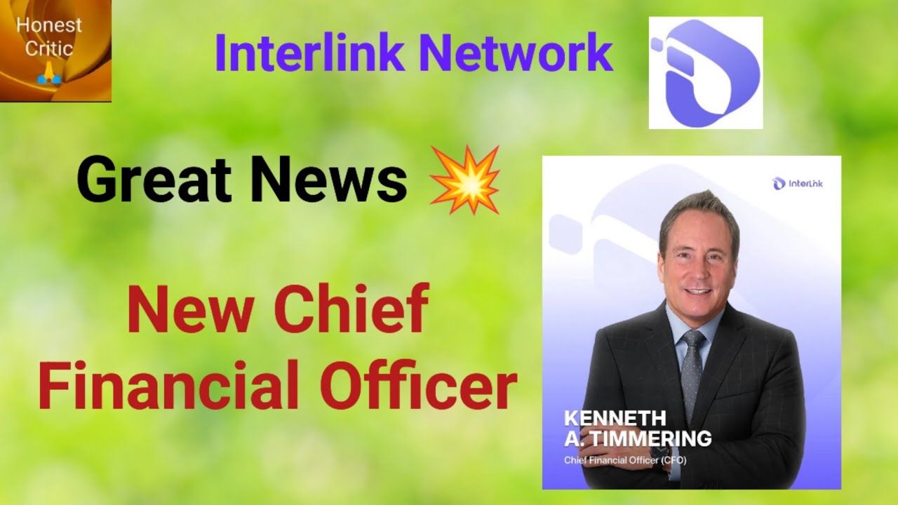 #interlink | Great News | New CFO - Kenneth - YouTube