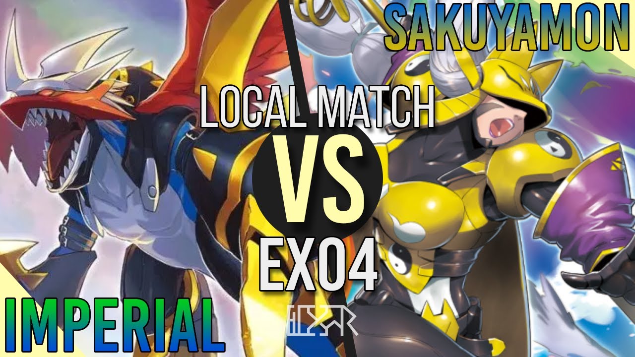 Imperialdramon vs Kuzuhamon [Digimon TCG EX04 Local Match] - YouTube