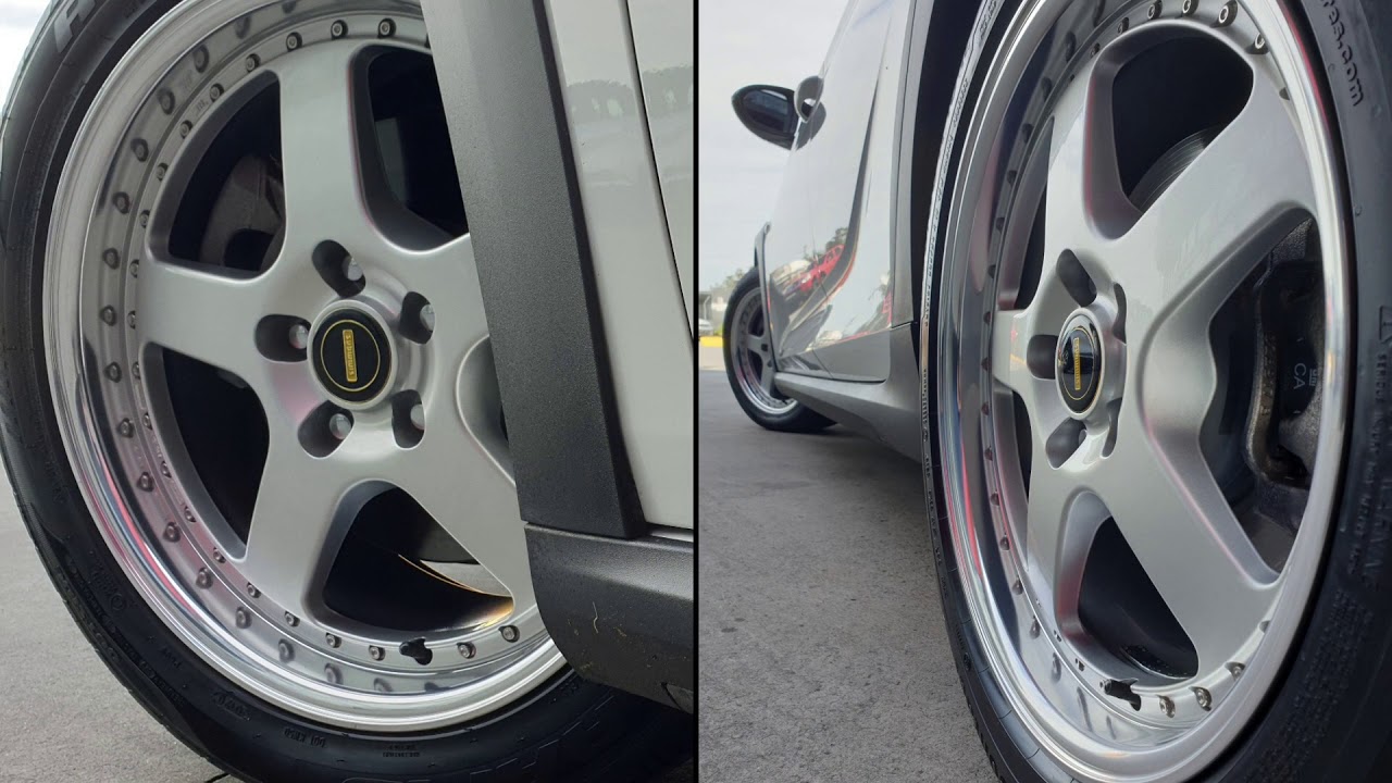 Silver Simmons FR-1 rims on a new Holden Calais - YouTube