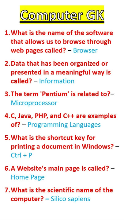 Computer Awareness One-liners #computer #computerknowledge #computerawareness #competitiveexams ...
