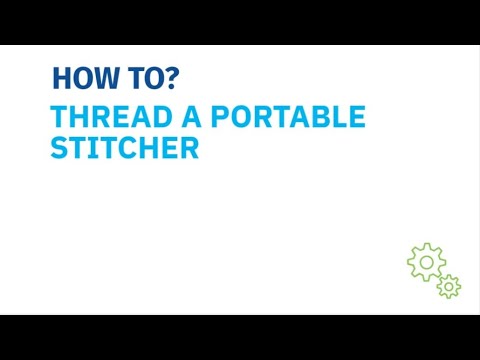 How To Thread Portable Fischbein Sewing Machine - YouTube
