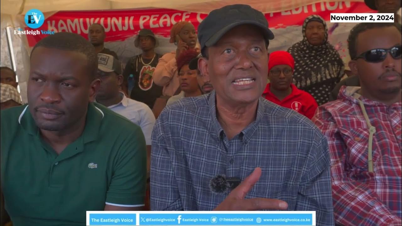 MP Yusuf Hassan commends the strong turnout at Saturday’s Kamukunji Peace Cup finals - YouTube