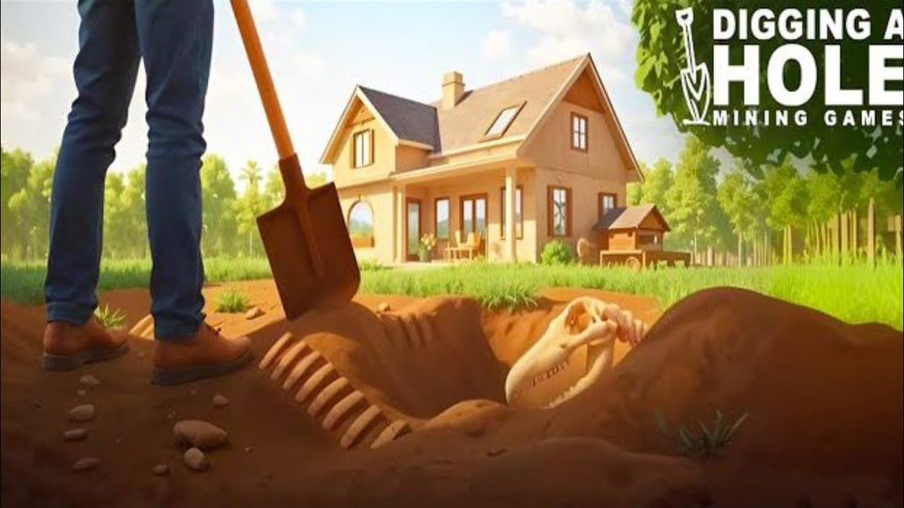 I DIGGING A HOLE IN MY BACKYARD | DIGGING A HOLE MINING GAMES - YouTube